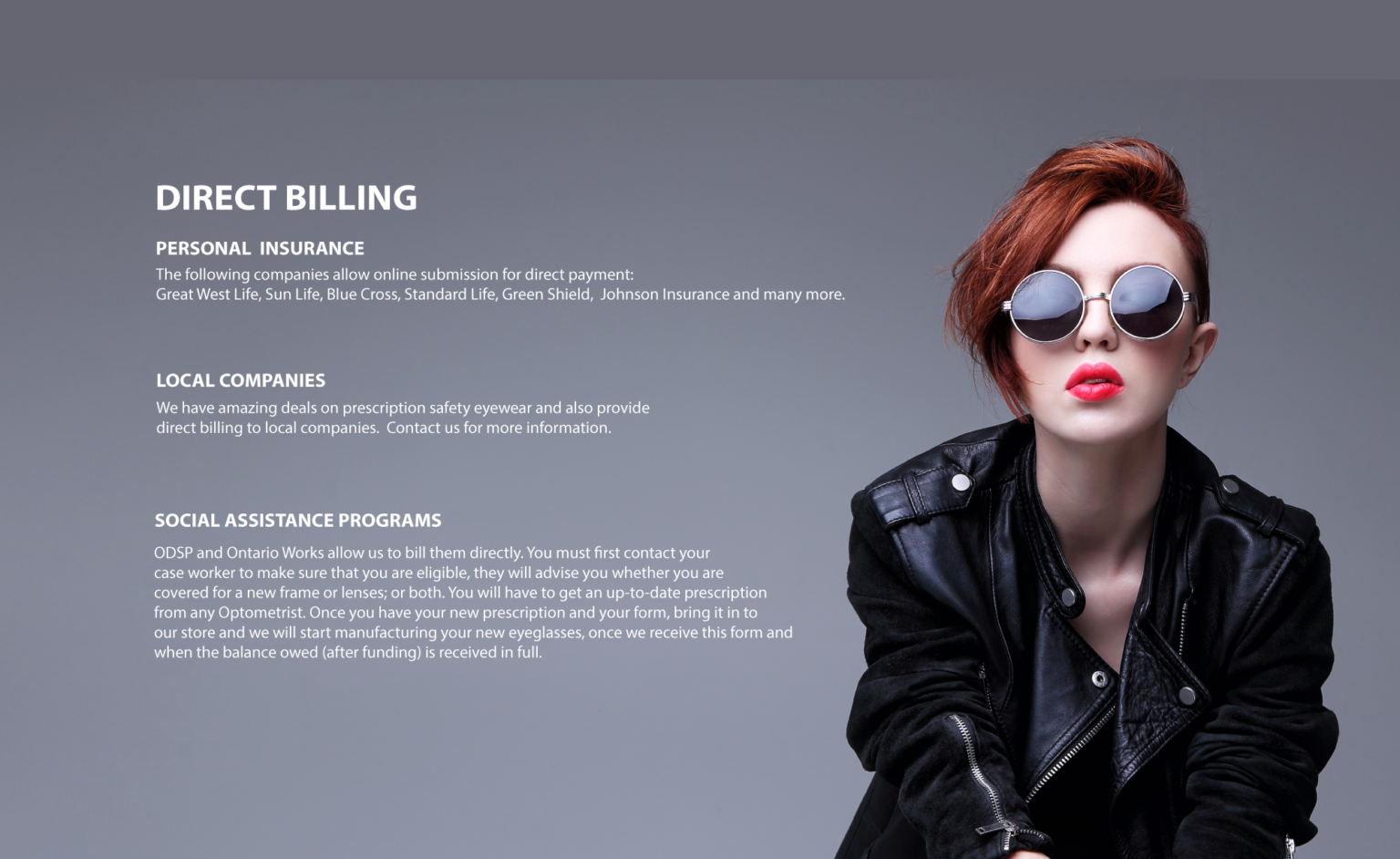 Direct Billing - We offer direct billing to your insurance!